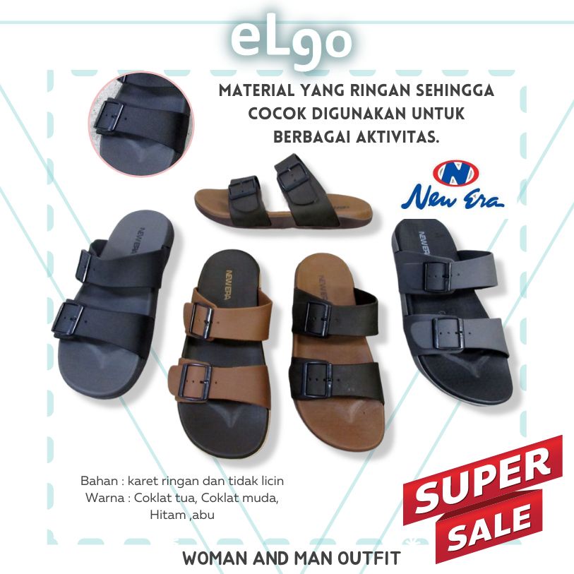 Jual Elgo NEW ERA MB 8031 Sandal karet pria | Sandal slop pria terbaru | Sandal pria Premium I ...