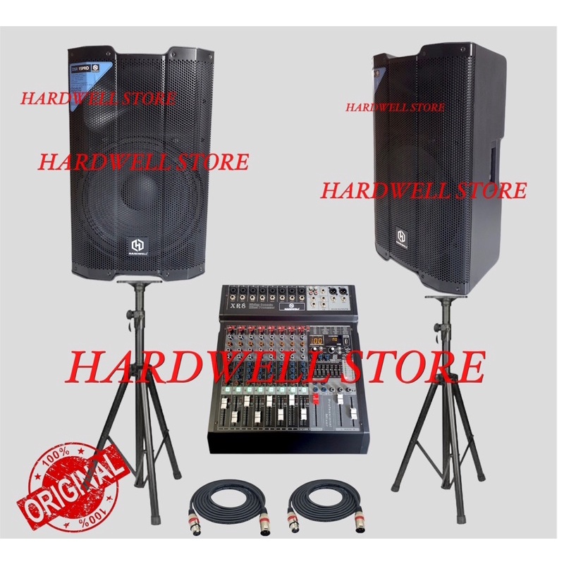 Jual Paket Sound System Hardwell Original Speaker 15 Inch 1000 Watt ...