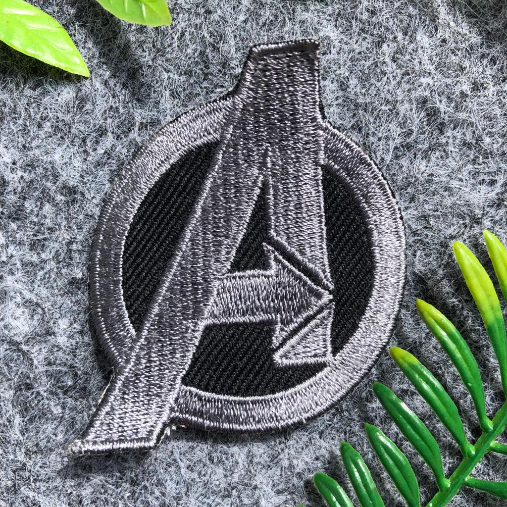 Jual Patch Avengers The Avengers Grey Logo Marvel Superhero Team Emblem ...