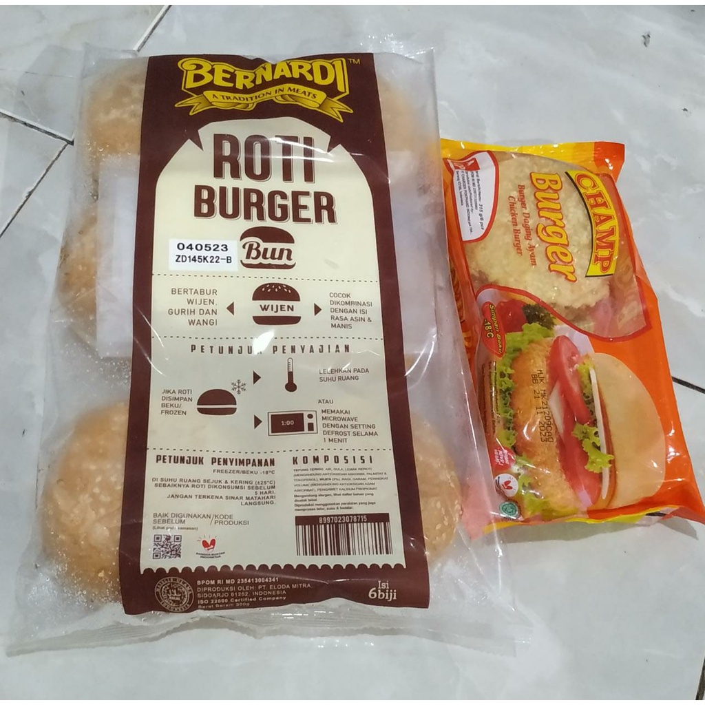 Jual PAKET BURGER JUMBO WIJEN + CHAMP CHICKEN BURGER | Shopee Indonesia