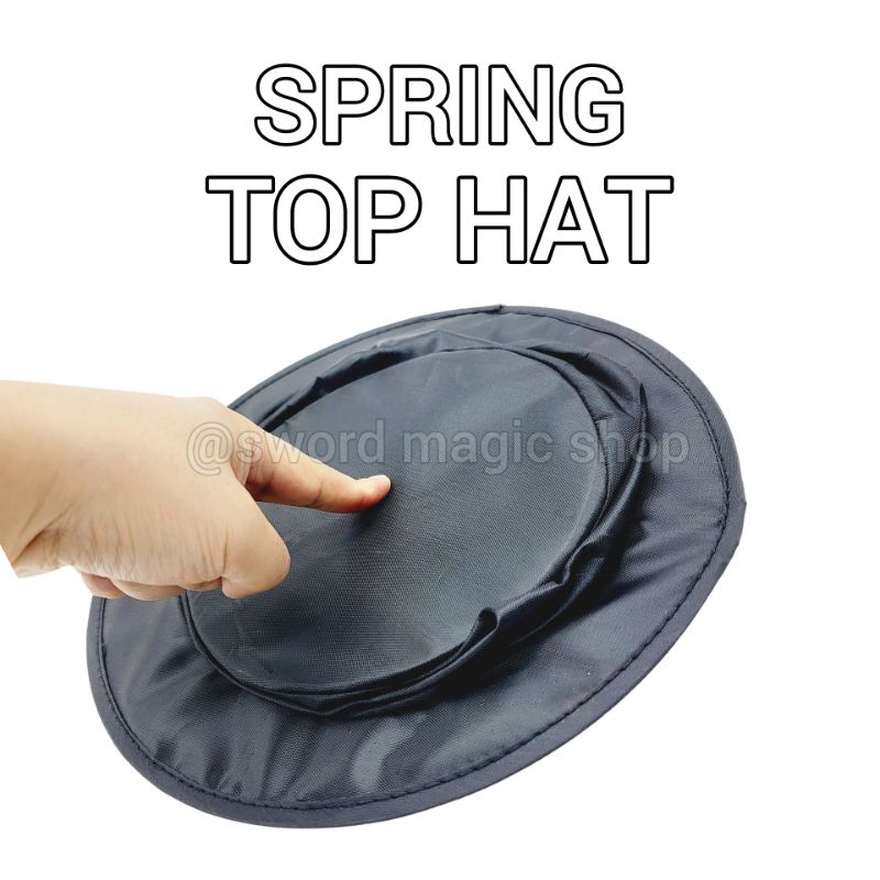 Jual Alat Sulap Spring Top Hat - Topi Sulap - Topi Tinggi - Folding Top ...