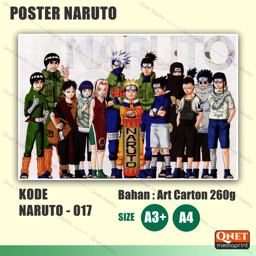 Jual POSTER ANIME NARUTO + LAMINASI GLOSSY | Shopee Indonesia