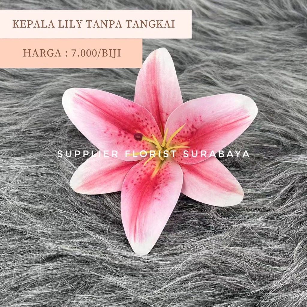 Jual KEPALA LILY KEPALA BUNGA LILY BUNGA PALSU LILY REAL TOUCH MIRIP ...