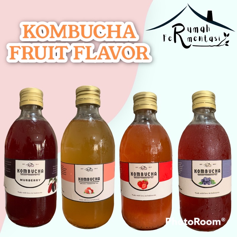 Jual Kombucha Fruit Flavored (Rasa Buah) 300ml | By Rumah Fermentasi ...