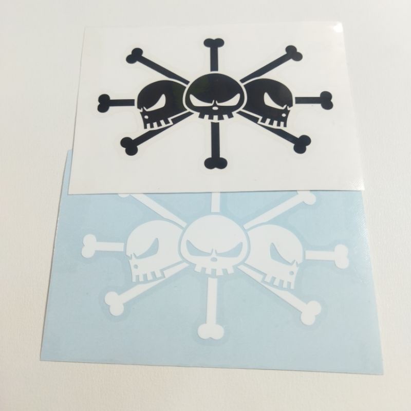 Jual Cutting Sticker Jolly Roger Blackbeard Kurohige One Piece Vinyl ...