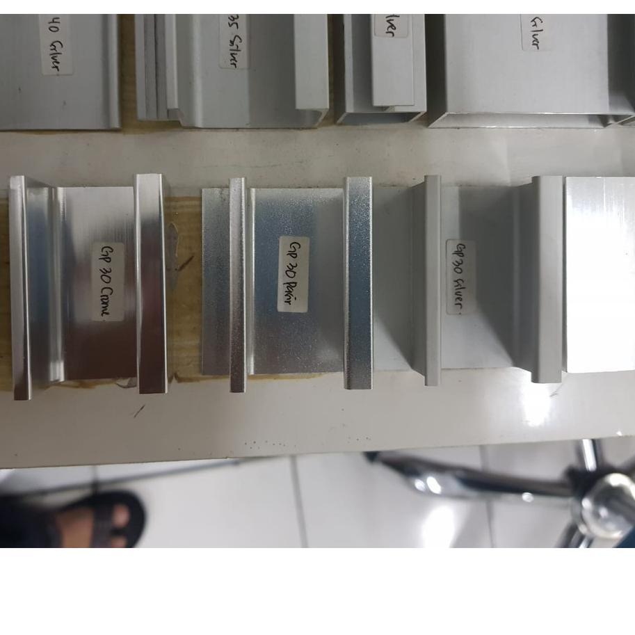 Jual PROMO Frame Edging Handle Pintu Panel GP 30 Alumunium Pasir Chrome ...