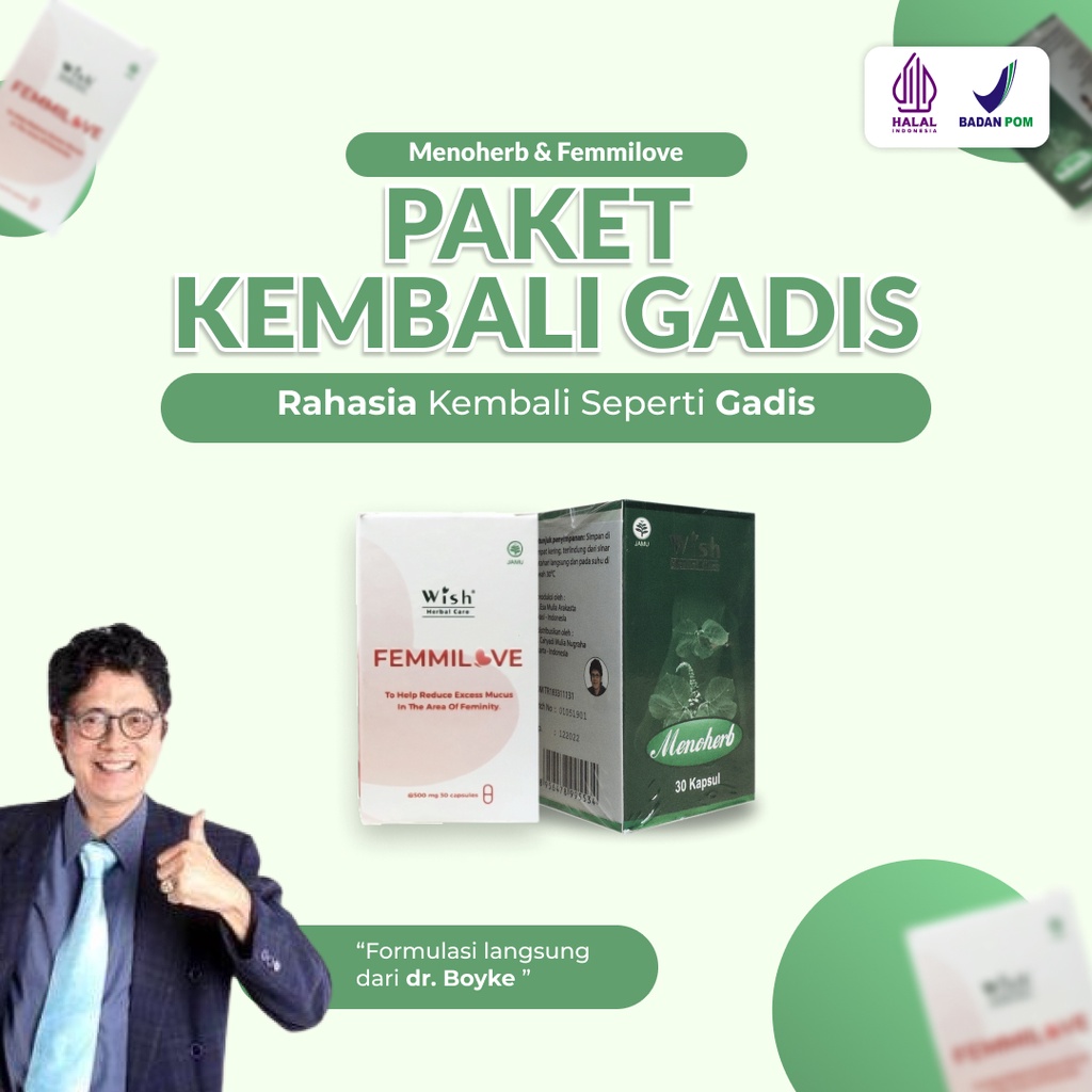 Jual PAKET KEMBALI GADIS - Menoherb & Femmilove by Dr Boyke - Original ...