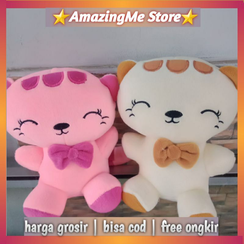 Jual Boneka Kucing Cantik 20cm | Boneka Kucing Kawai S | Shopee Indonesia