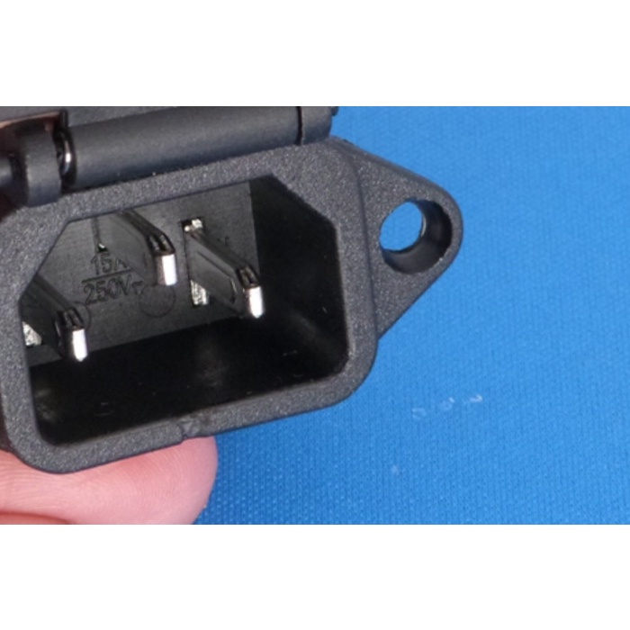 Jual C 14 Ac 10A 250V Inlet Module Plug Fuse Switch Male Power Socket ...