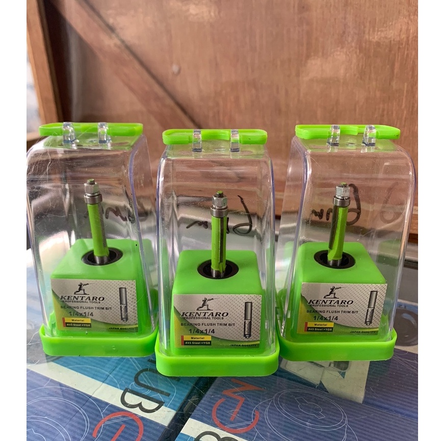 Jual Mata Router Flush Trim + Bearing 6mm Kentaro | Shopee Indonesia