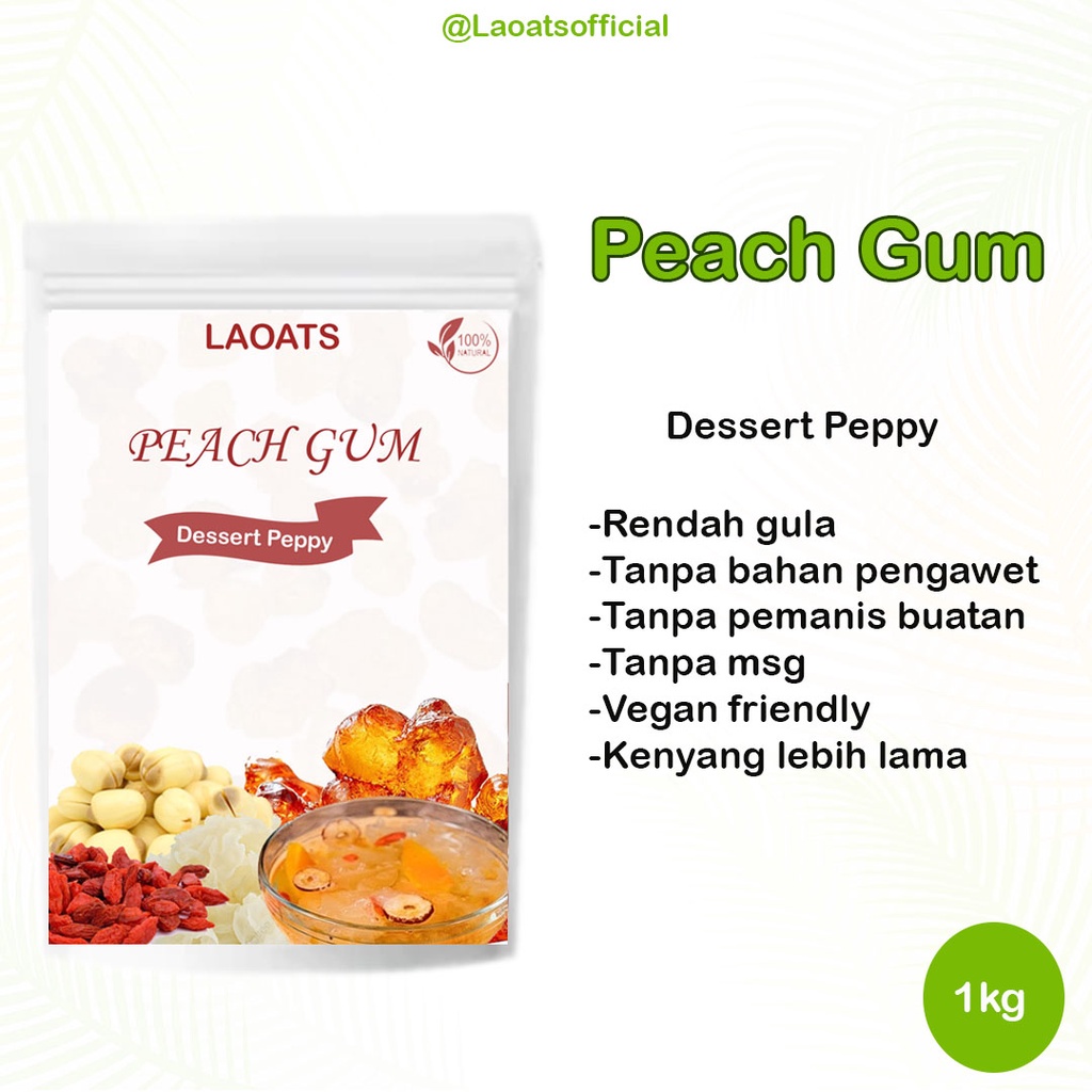 Jual Peach Gum Peach Gum Collagen Dessert Lengkap Premium 500g | Shopee ...
