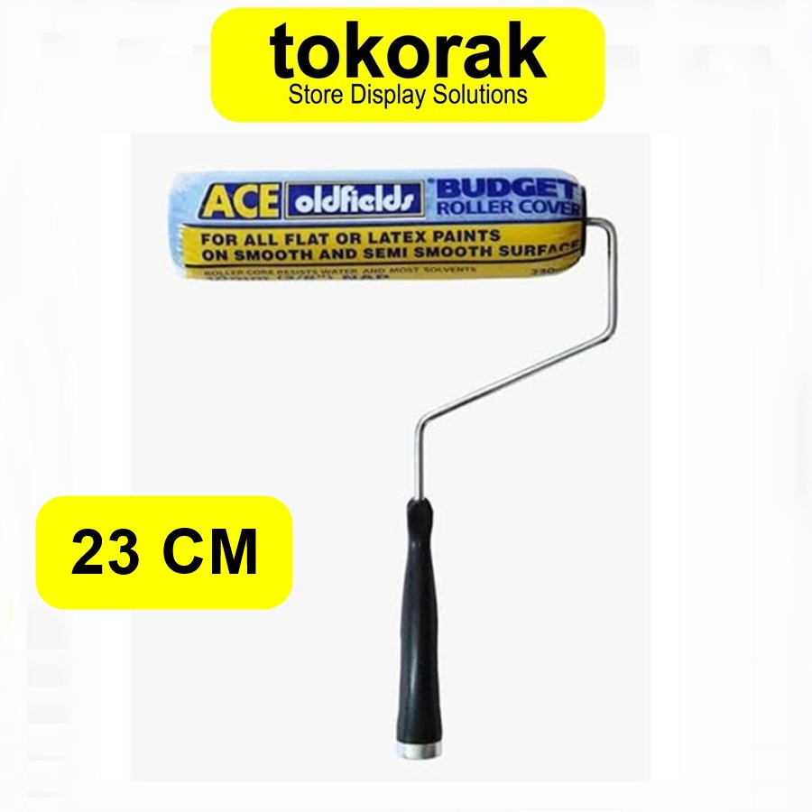 Jual KUAS ROLL ACE 9" BUDGET GAGANG BESAR REFILL BULU 230MM ROL CAT 9 ...