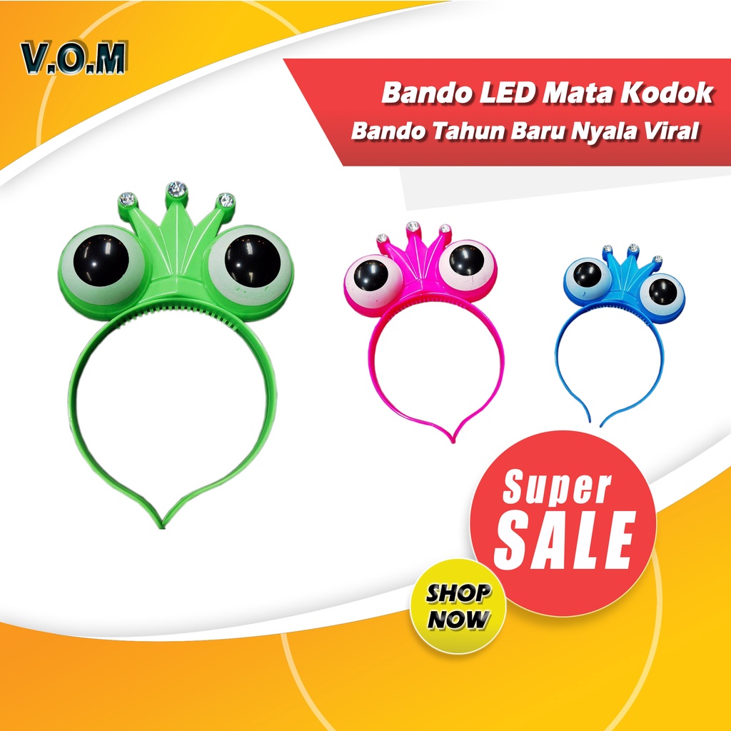 Jual Bando LED Mata Kodok Bando Tahun Baru Nyala Lampu Viral 0869 ...