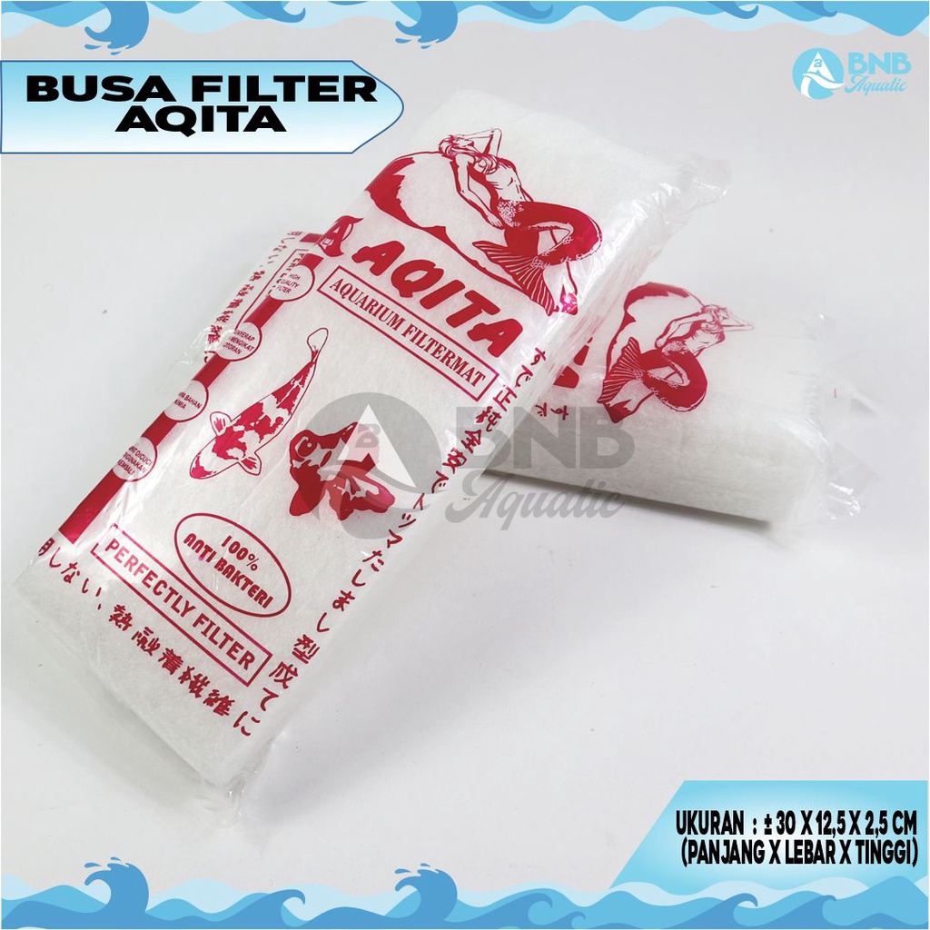Jual Busa Filter Aquarium Aqita Kapas Saringan Air Alas Filter ...