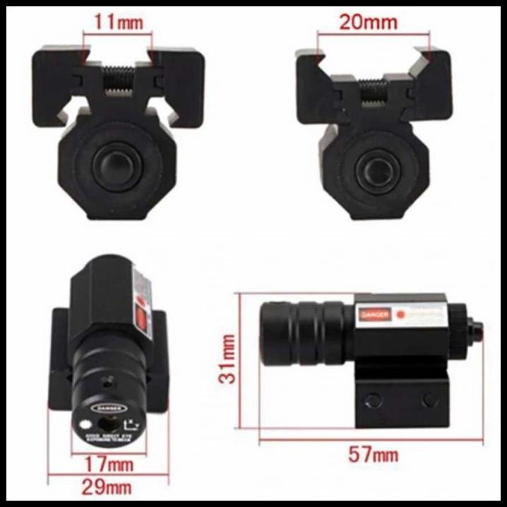 Jual Taffled Tactical Red Dot Laser Picatinny Mount Airsoft Hl-1 | Shopee Indonesia