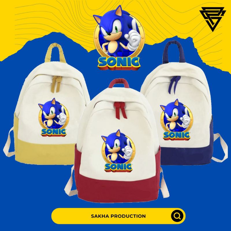 Jual TAS karakter Sonic the hedgehog tas ransel anak sekolah | Shopee ...