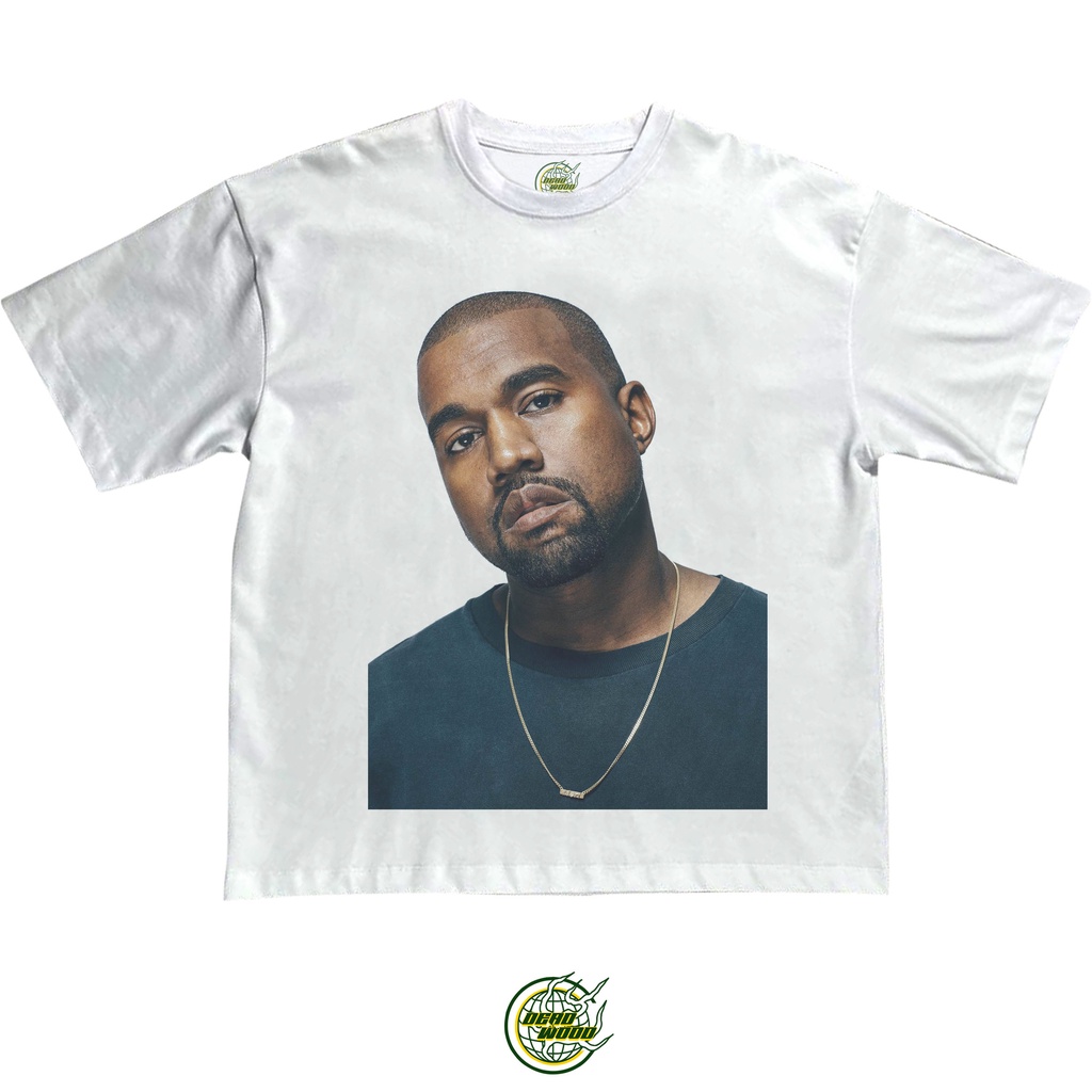 Jual OVERSIZED T-SHIRT RAPPER KANYE WEST FACE BOX UNISEX | Shopee Indonesia