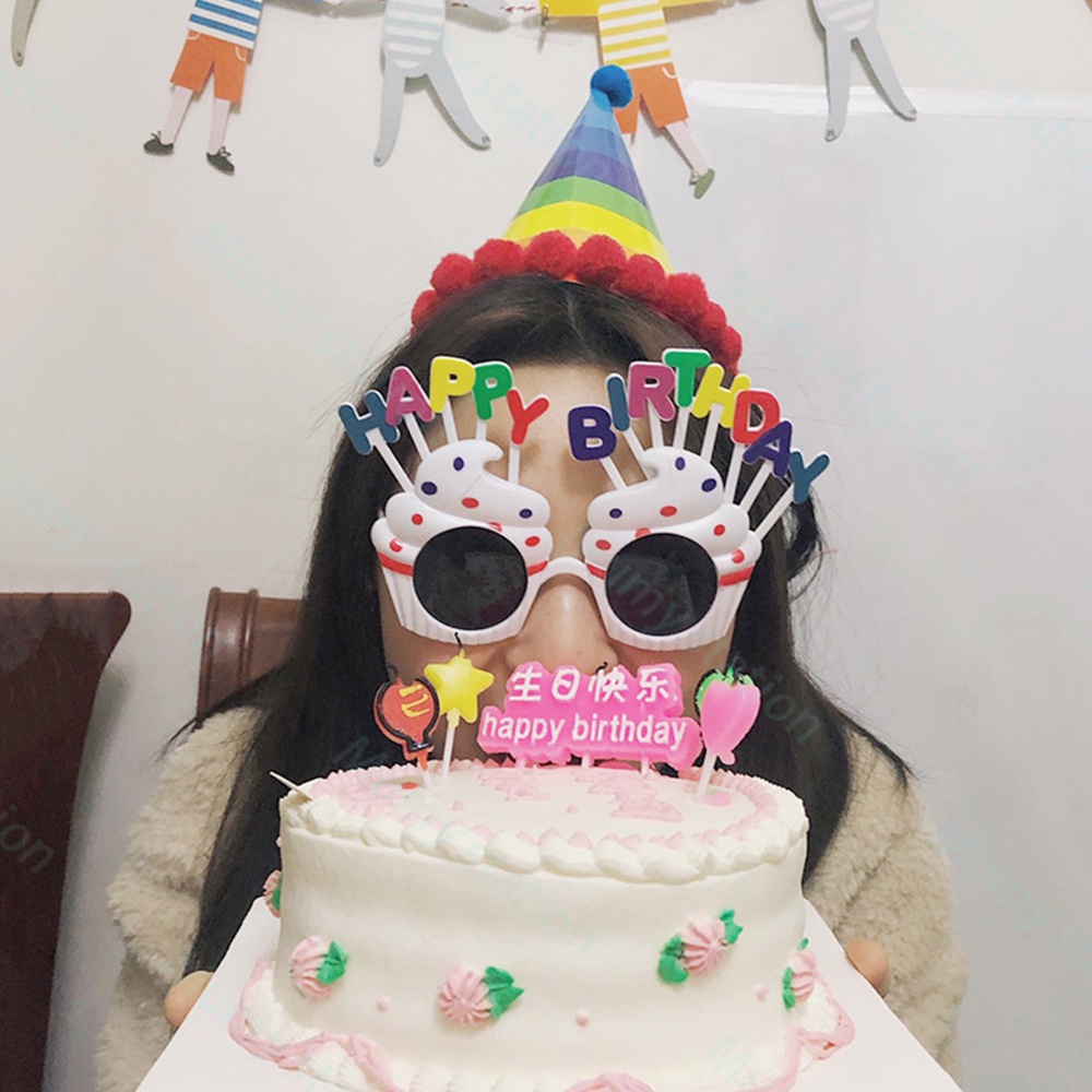 Jual ACC kacamata happy birthday glasses anak dewas lucu | Shopee Indonesia