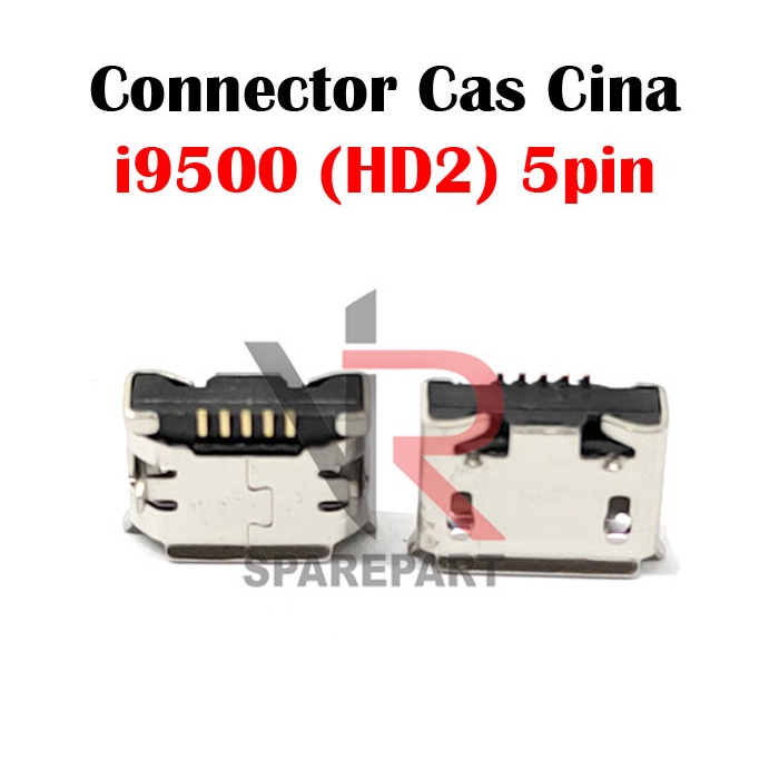 Jual KONEKTOR CAS CINA i9500 5 PIN / HD2 / ADVAN TABLET CONNECTOR ...