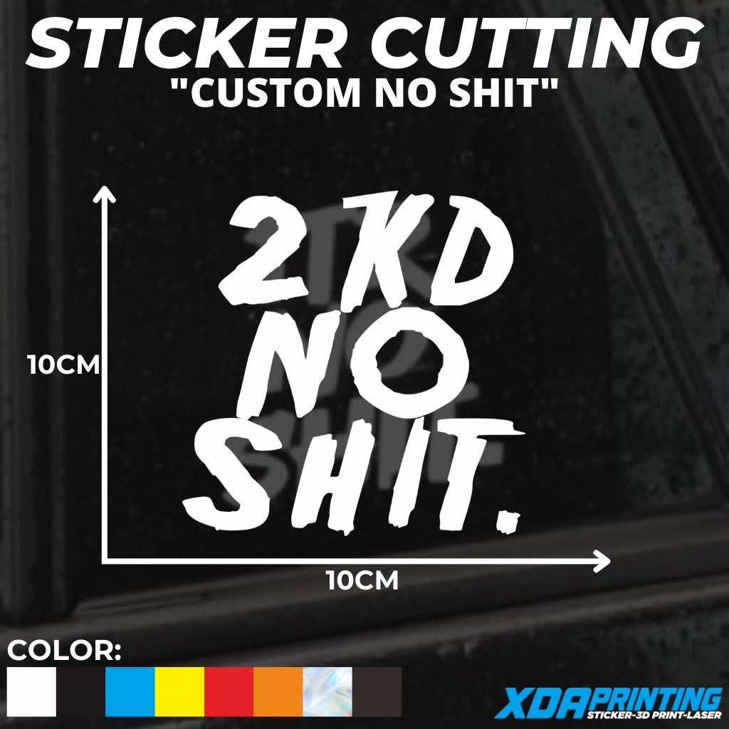 Jual STIKER/STICKER CUTTING 2KD/1TRNOSHIT. BISA CUSTOM GANTI TULISAN ...
