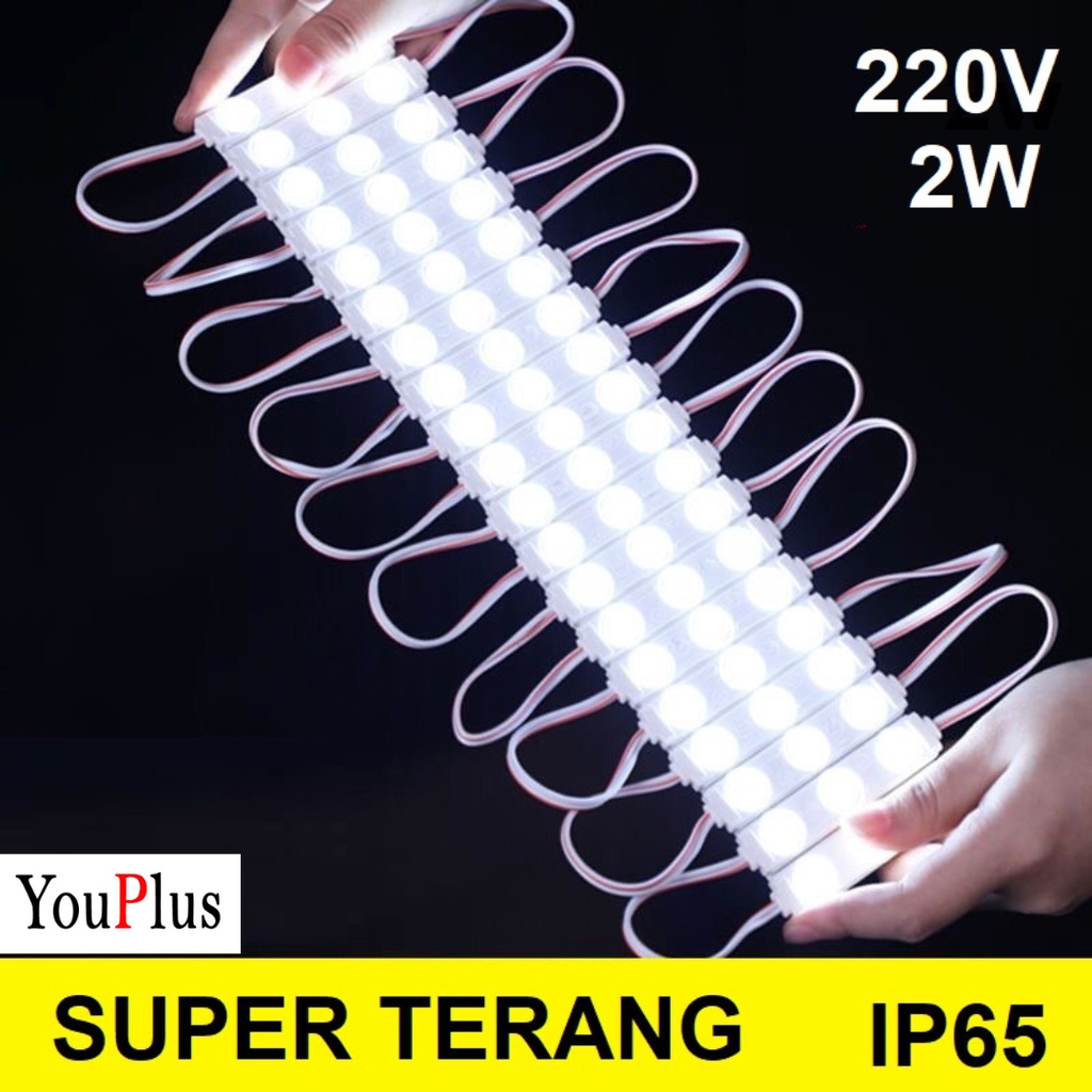 Jual LAMPU LED 3 MATA 2W / WATERPROOF 3 MATA 220v / TAHAN AIR / LAMPU ...