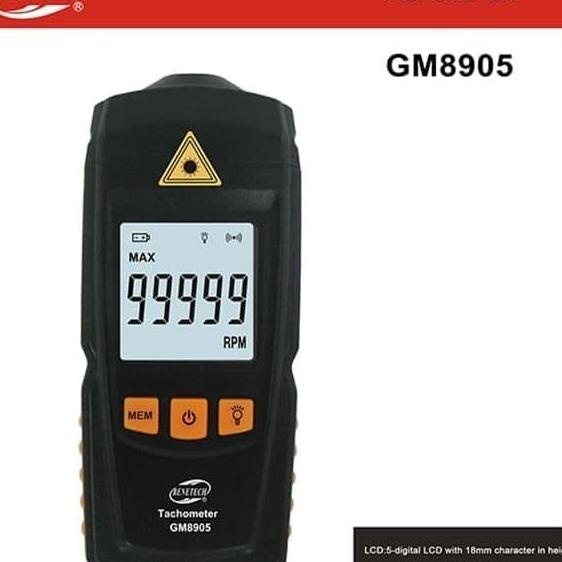 Jual Tachometer Benetech Gm8905 Ukur Putaran Laser Rpm Meter Digital ...