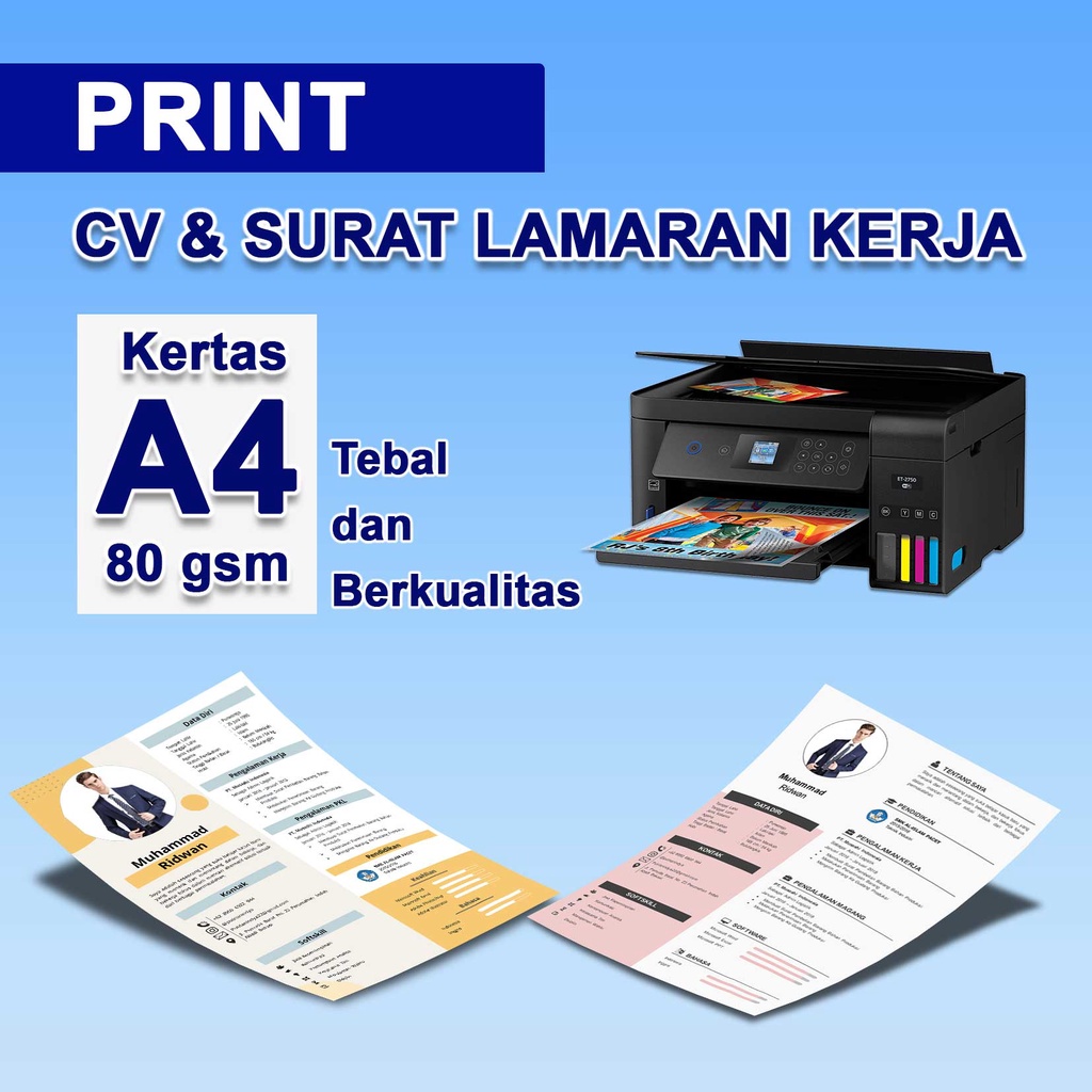 Jual Print CV | Print Surat Lamaran Kerja | Cetak CV dan Surat Lamaran ...