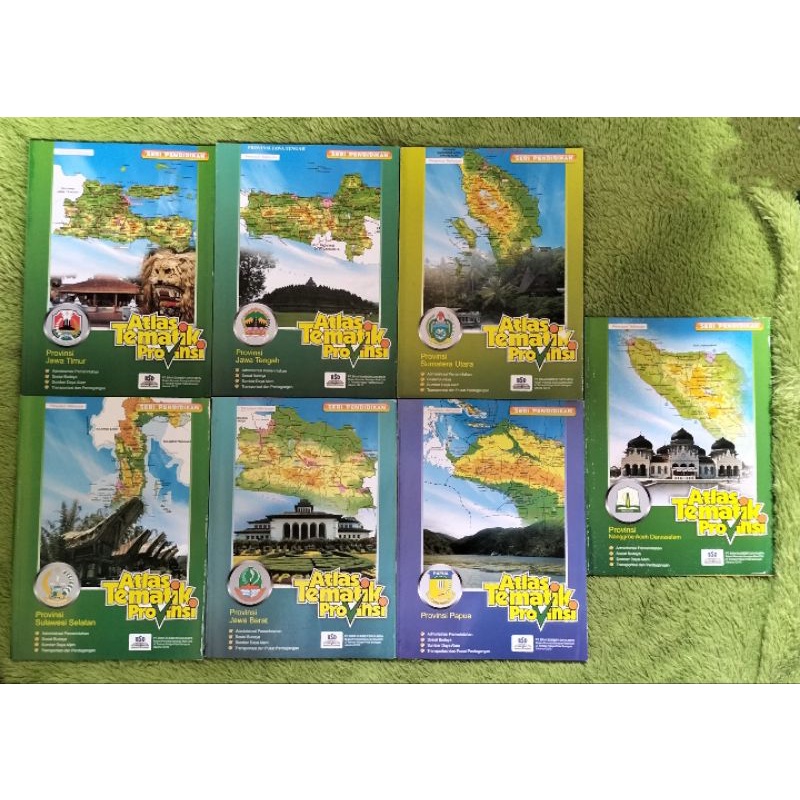 Jual ORIGINAL BUKU ATLAS TEMATIK PROVINSI PETA JAWA TIMUR JAWA TENGAH ...