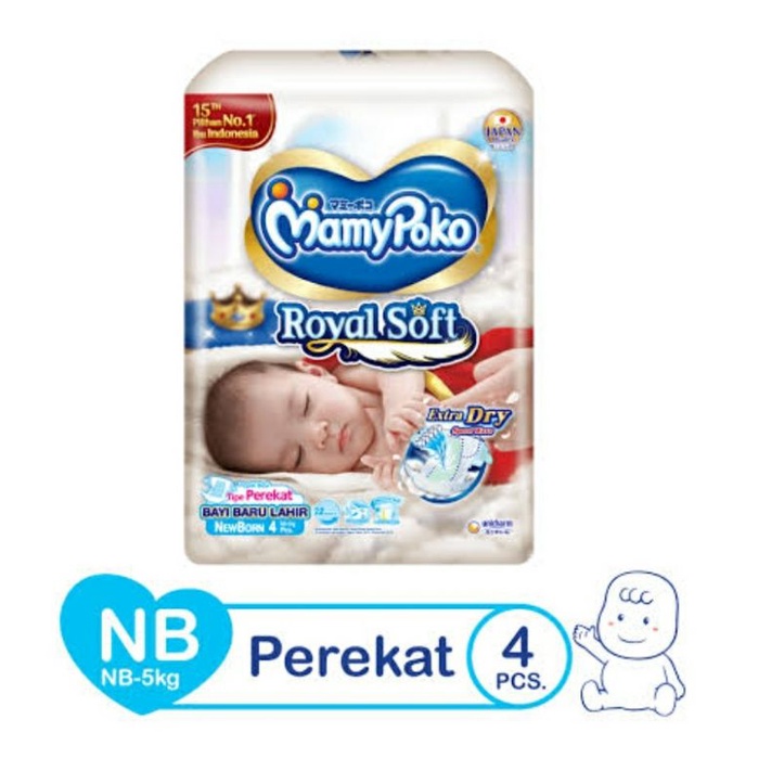 Jual Merries Tape Royal Soft NB 4 / Merries Perekat/ Merries Royal Soft ...