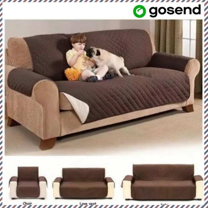 Jual COVER SOFA PROTECTOR COUCH COAT WATERPROOF UKURAN 1 2 3 SEATER ...