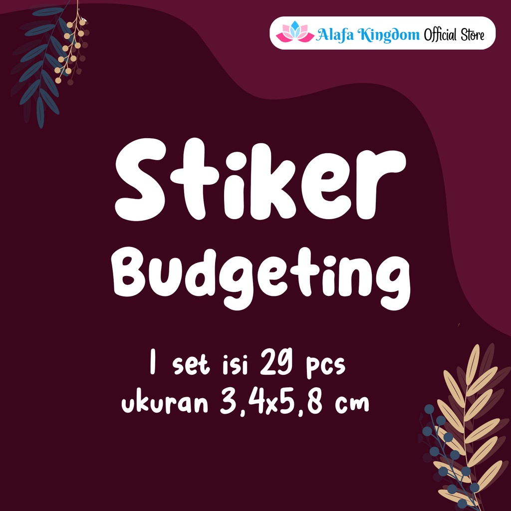Jual AlafaKingdom Stiker Budgeting | Stiker Keuangan | Shopee Indonesia