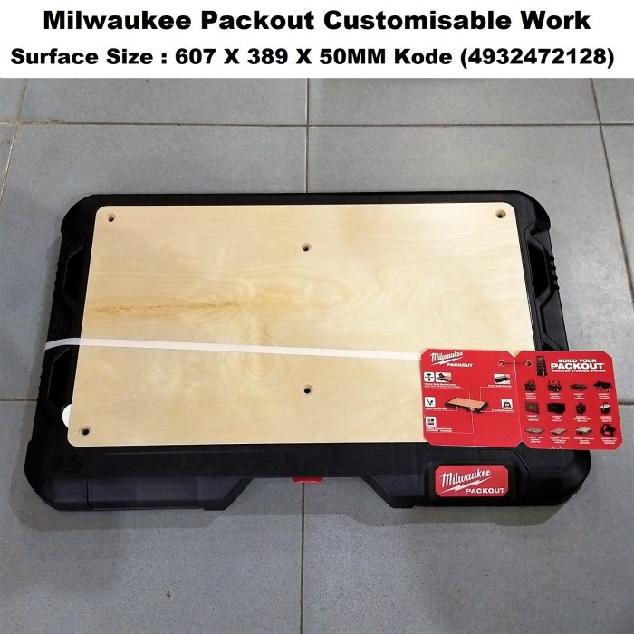 Jual Milwaukee 4932472128 Packout Customisable Work Surface Plate Tool ...