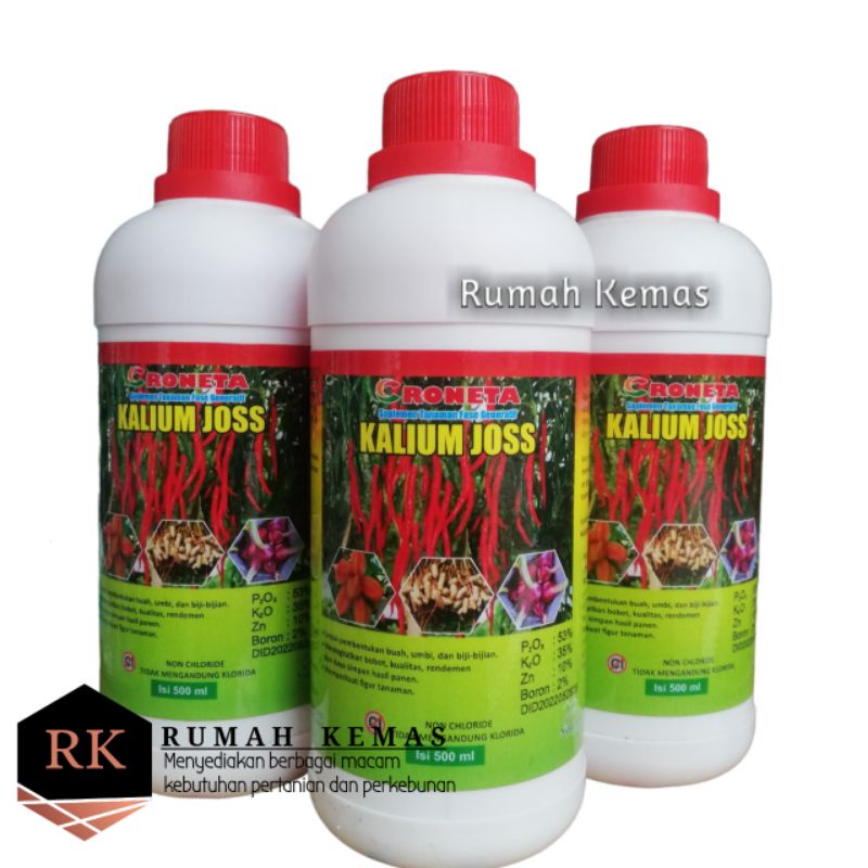 Jual KALIUM JOSS 500 ml Pupuk Kalium Cair Suplemen Tanaman Fase ...