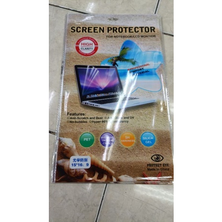 Jual anti gores layar laptop / screen protector laptop 15"/15, 6" inch ...