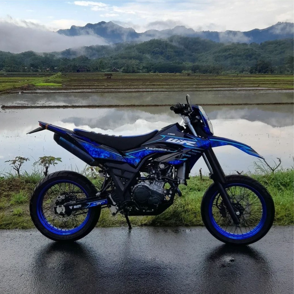 Jual Decal WR 155 Biru Hitam Full Body Supermoto | Shopee Indonesia