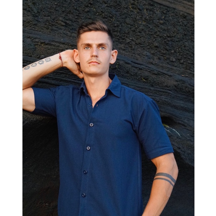 Jual BEACHWELL Kemeja Pria Linen Lengan Pendek Katun - Canggu Series ...