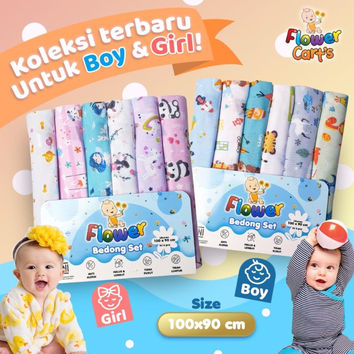 Jual Bedong Bedong Flower Bahan Kaos Warna Rainbow / Print Motif Sni ...