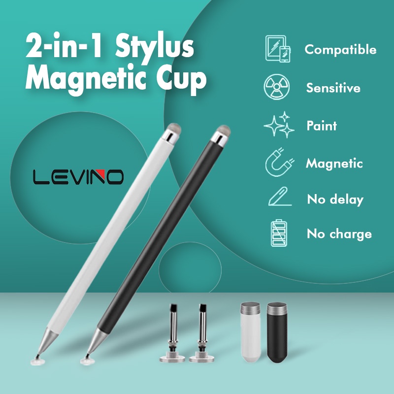 Jual Levino - Stylus Pen 2in1 Universal For iPad Android Phone Tablet All Device Touch Pen ...