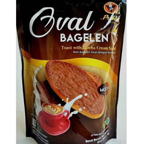 Jual BAGELEN ROTI BISCUIT OVAL MOCCA 90GR | Shopee Indonesia