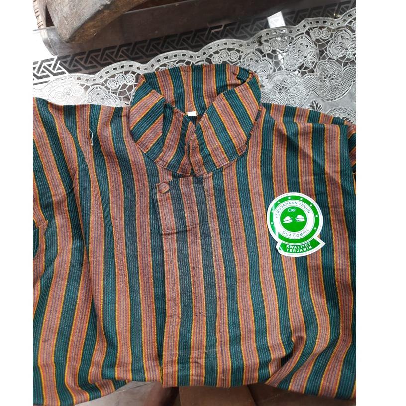 Jual [E-J7J] »] Baju Surjan Lurik Pria // Baju Lurik Batik Pria // Baju ...