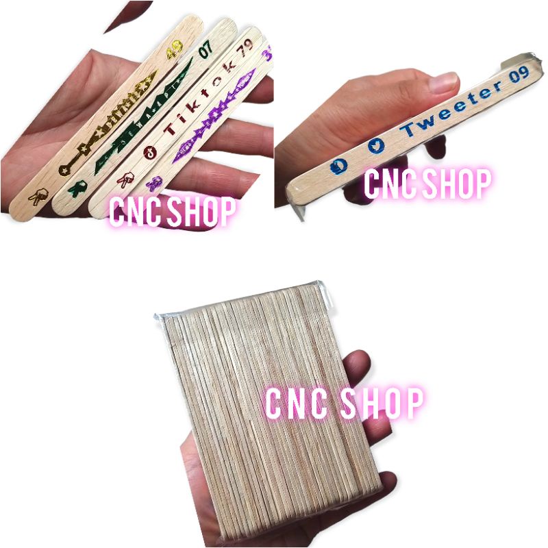 Jual Mainan Stik Es Gebrak Tulisan Foil Krom Metalik Import isi 38pcs ...