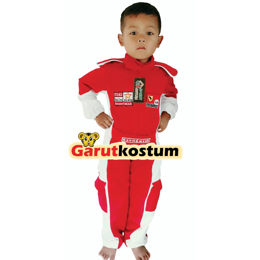 Jual Kostum pembalap F1 setelan anak lucu costume karnaval | Shopee ...