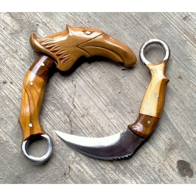 Jual (Gratis ongkir/COD) Karambit silat coklat | Shopee Indonesia