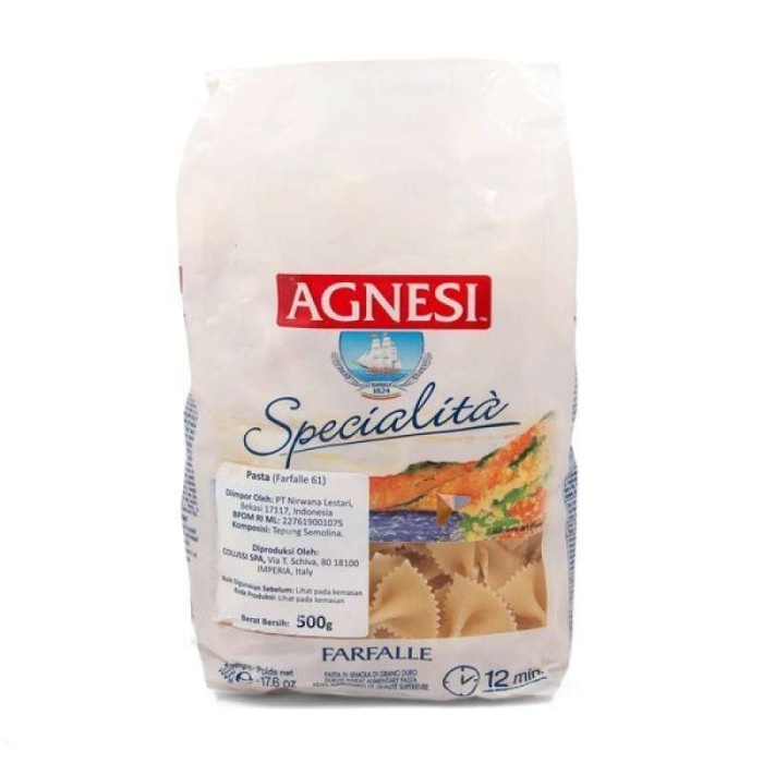 Jual Agnesi farfalle 61 500gr | Shopee Indonesia
