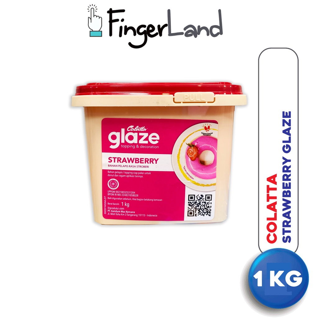Jual COLATTA Glaze Strawberry 1 KG Topping Rasa Strawberry | Shopee ...
