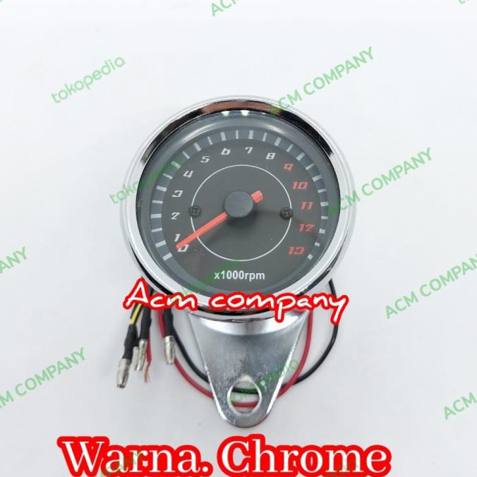 Jual Tachometer RPM LED bulat / Takometer Rpm Led Universal motor ...