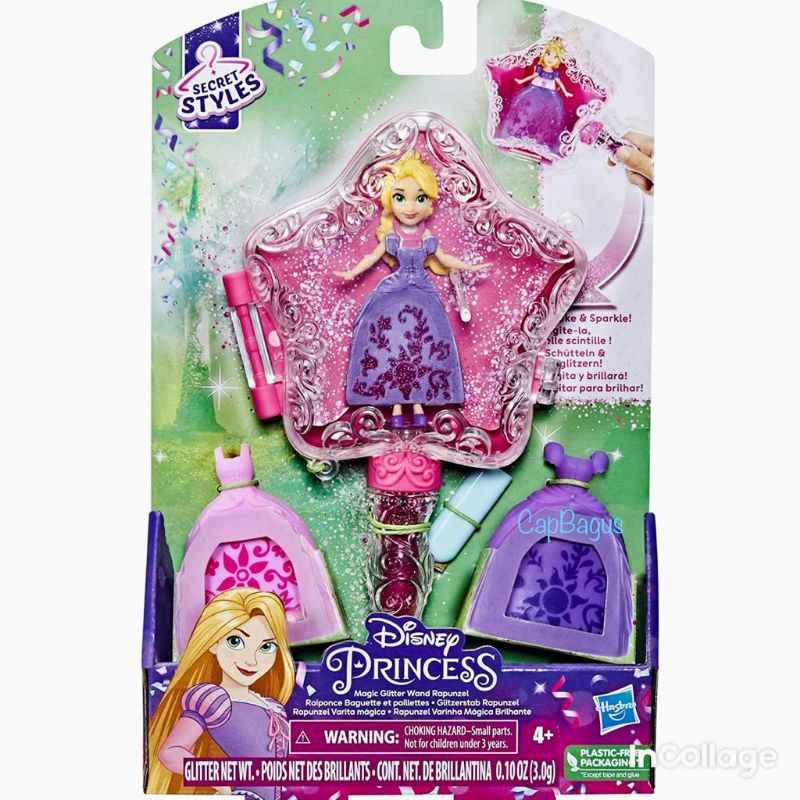 Jual Disney Princess Rapunzel Glitter Magic Wand Action Figure Hasbro ...