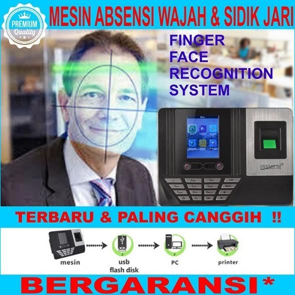 Jual Mesin Absensi / Absen Muka Wajah Face Recognition + Sidik Jari ...