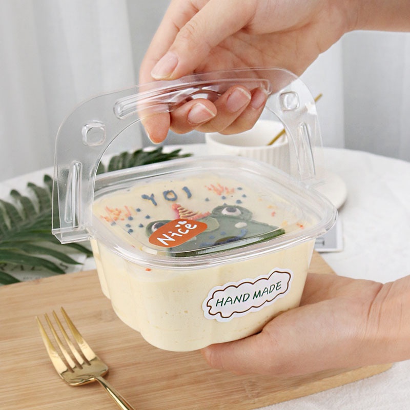 Jual korean Dessert Box HANDLE Premium Mika Puding Tiramisu Kue Cake ...