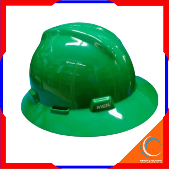 Jual Helm Safety MSA Full Brim + Fastrack Warna Hijau - Helm Safety ...